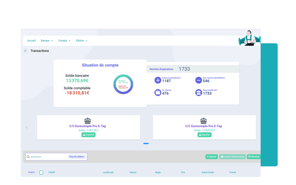 Robocompta, la super application comptable de poche - RoboCompta